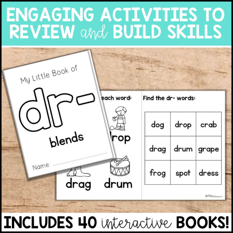 Blends and Digraphs Phonics Mini Books - Miss Kindergarten
