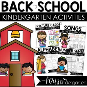First Day of School Craft and Writing - Miss Kindergarten