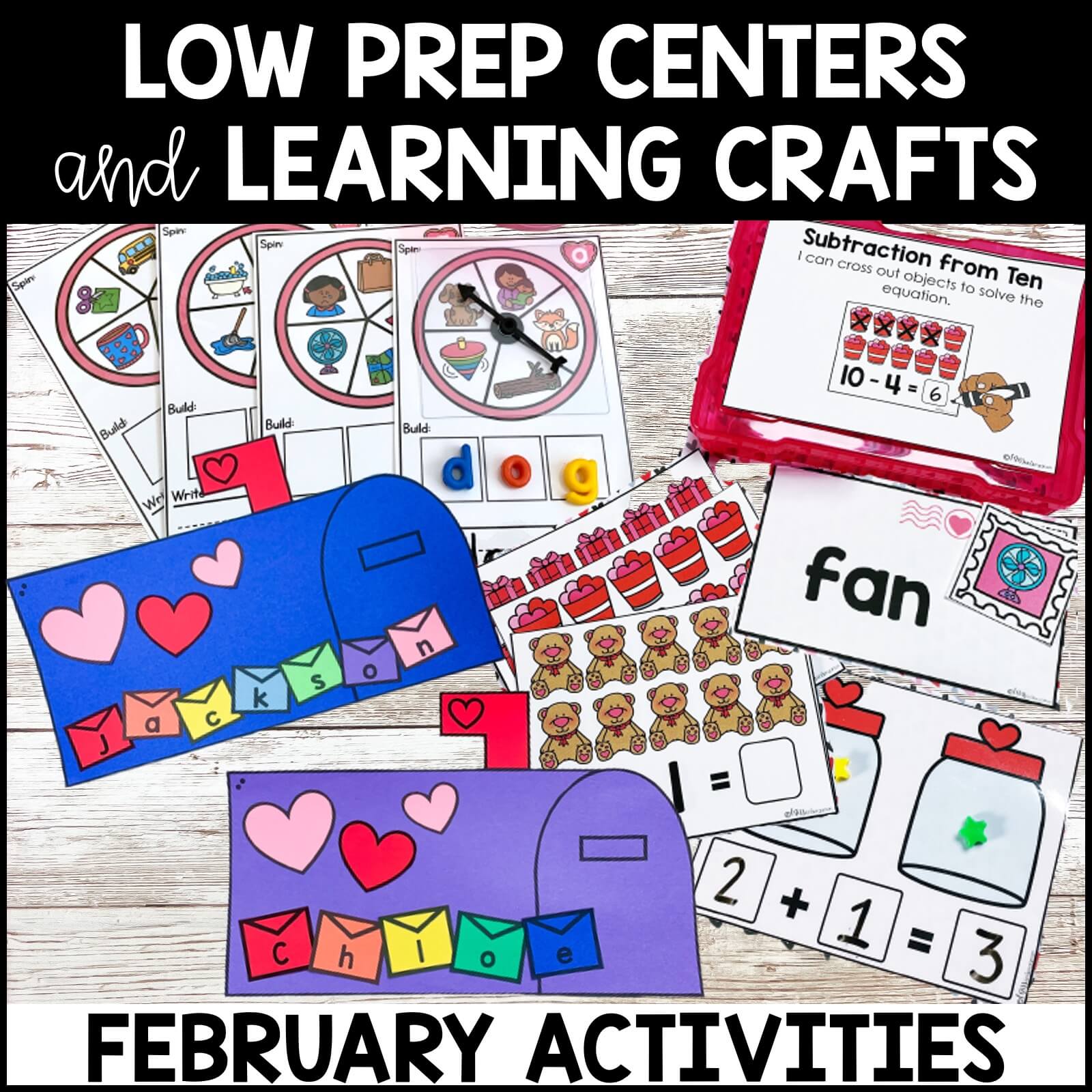 February Activity Bundle - Miss Kindergarten