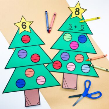 Christmas Tree Math Craft - Miss Kindergarten