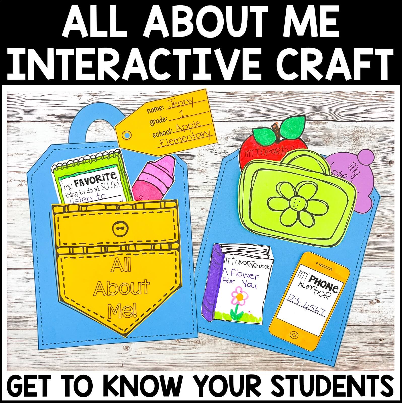Back to School Crafts Bundle - Miss Kindergarten