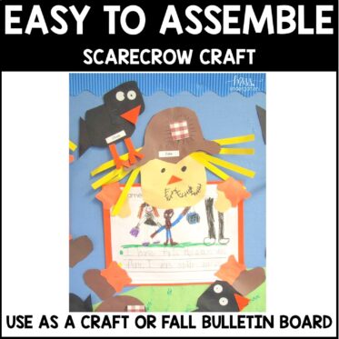 Fall Craft Scarecrow Craft and Writing Templates - Miss Kindergarten