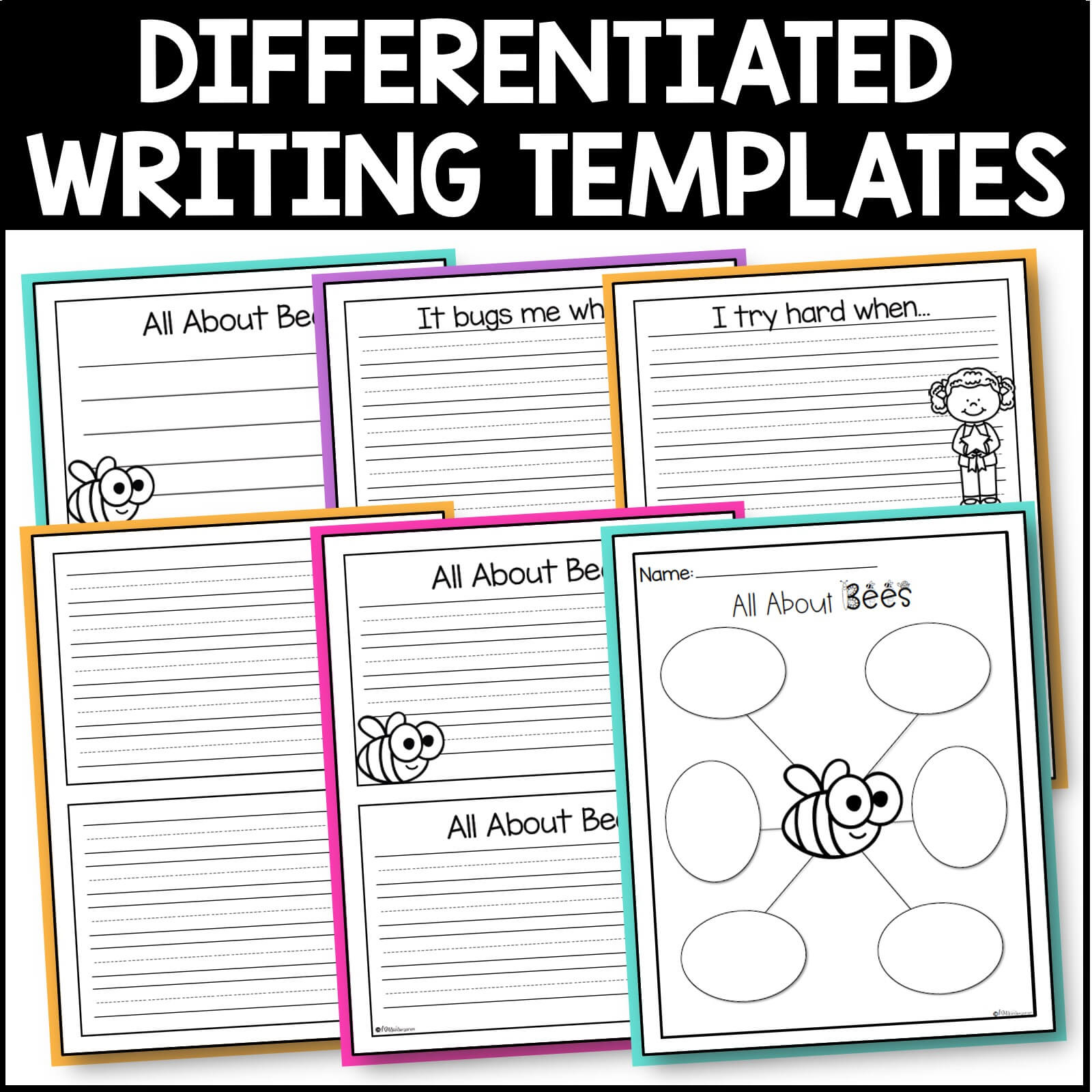 Bee Craft and Writing Spring Craft - Miss Kindergarten