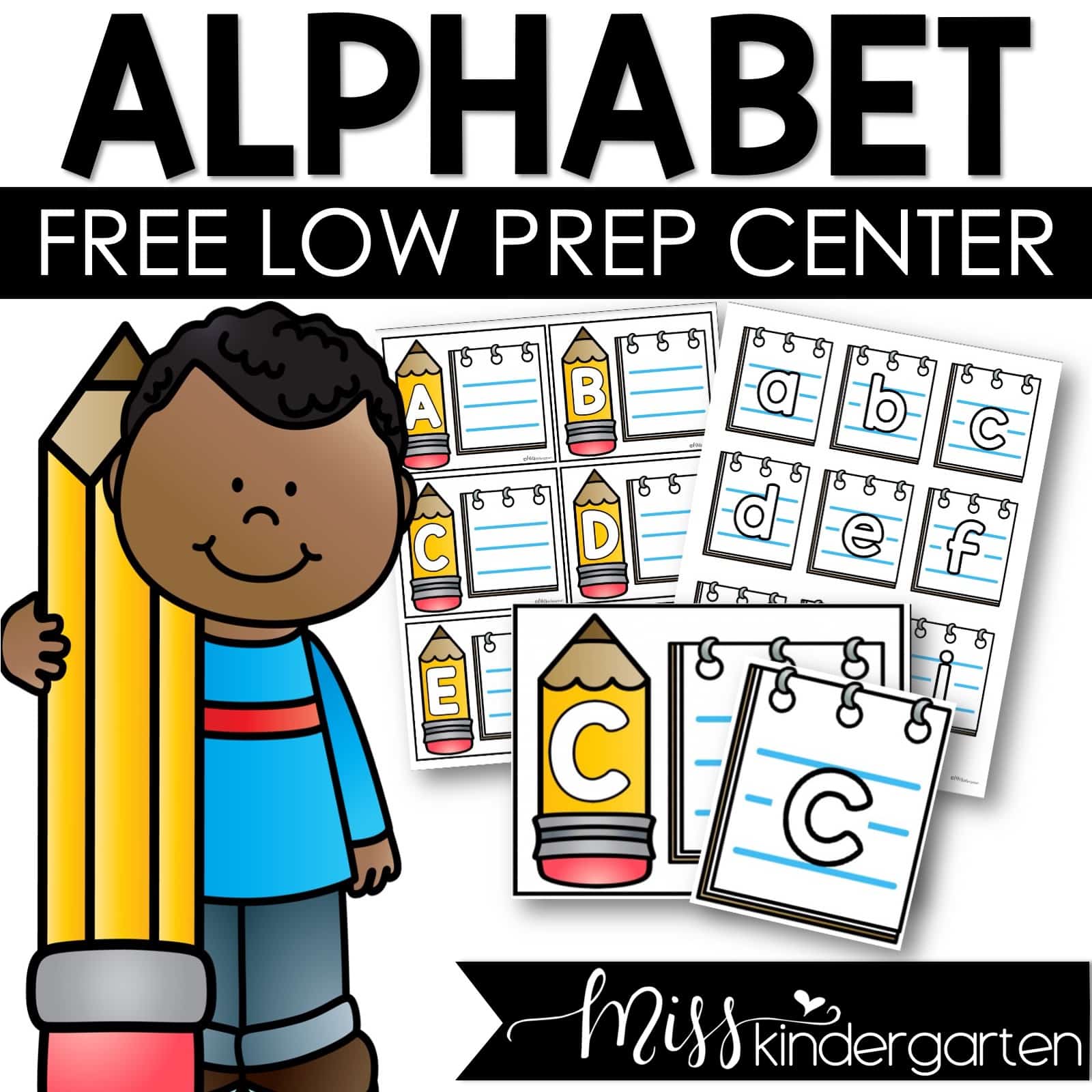 Free Alphabet Activities for Kindergarten - Miss Kindergarten