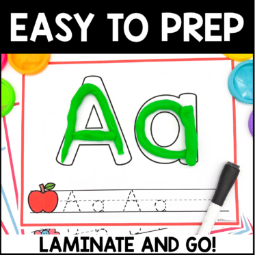 Alphabet Playdough Mats - Miss Kindergarten