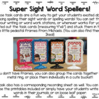 Kindergarten Sight Words Practice Super Sight Word Spellers! - Miss ...