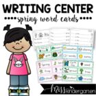 Writing Center Spring Word Cards - Miss Kindergarten