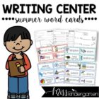 Writing Center Summer Word Cards - Miss Kindergarten
