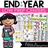 End of the Year Activities Low Prep Kindergarten Math and Literacy ...