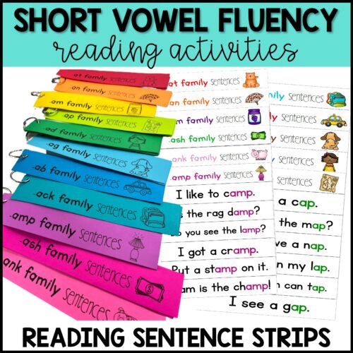 Reading Fluency Practice Roll and Read Short Vowel Words & Sentences ...