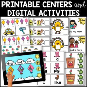 April Activity Bundle - Miss Kindergarten