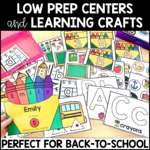 Back to School Activity Bundle - Miss Kindergarten