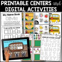 Back to School Activity Bundle - Miss Kindergarten