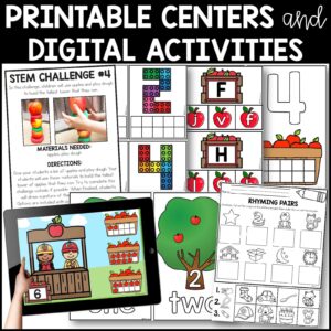 Fall Activity Bundle - Miss Kindergarten