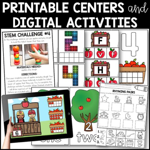 Fall Activity Bundle - Miss Kindergarten