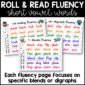 Blends and Digraphs Roll and Read Reading Fluency Short Vowel Words ...