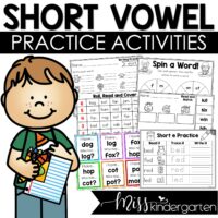Phonics Reading Intervention Short Vowel CVC Words Games & Worksheets ...