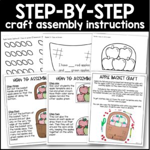 Apple Basket Counting Craft - Miss Kindergarten