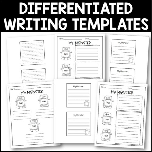 Halloween Craft Monster Craft and Writing - Miss Kindergarten