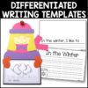 Winter Craft and Writing Templates - Miss Kindergarten