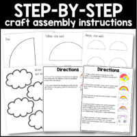 Compound Words Rainbow Craft - Miss Kindergarten