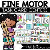 Fine Motor Activities Kindergarten Task Cards Boxes - Miss Kindergarten