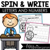 FREE Spin and Write Alphabet Formation and Number Writing Practice ...