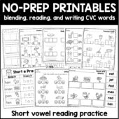 Small Group Reading Intervention CVC Words Activities Phonics Games ...