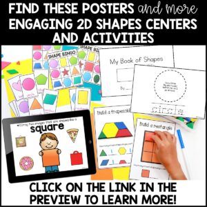 2D Shape Posters and Rhymes - Miss Kindergarten
