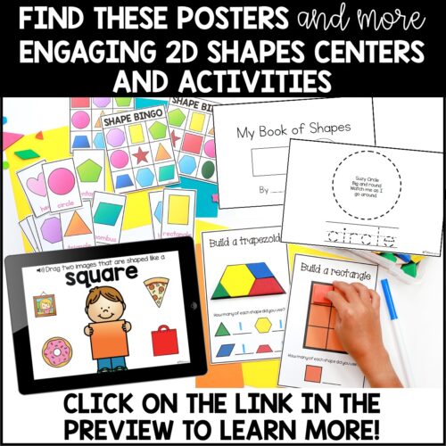 2D Shape Posters and Rhymes - Miss Kindergarten